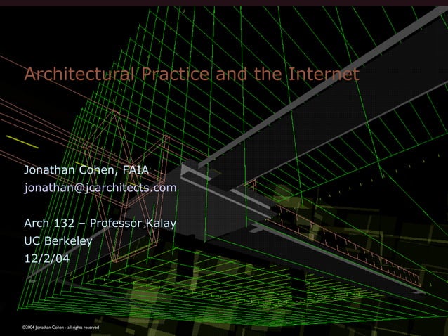 Disruptive Technology in Architecture | PPT