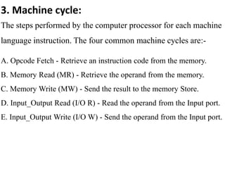architecture of computer 8085 IO/M addressing mahine cycle and bus | PPT