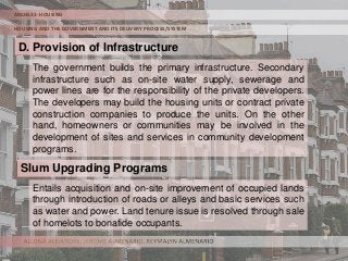 Introduction to Housing: Housing And Delivery Processes | PPTX
