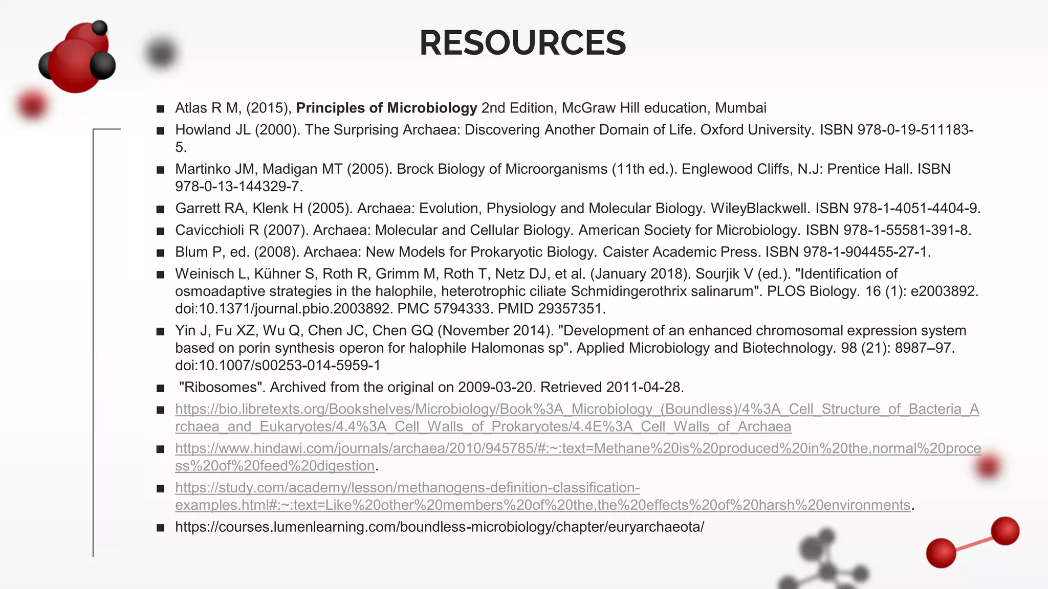 Archaea Bacteria (Methanogens, Halophiles, Thermophiles) | PDF