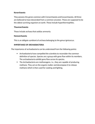Archaea/ Archaebacteria (Characteristics, types, importance).docx