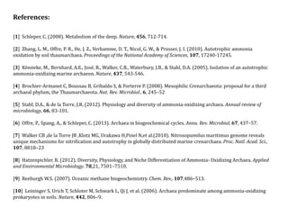 Ammonia Oxidising Archaea poster | PDF | Chemistry | Science
