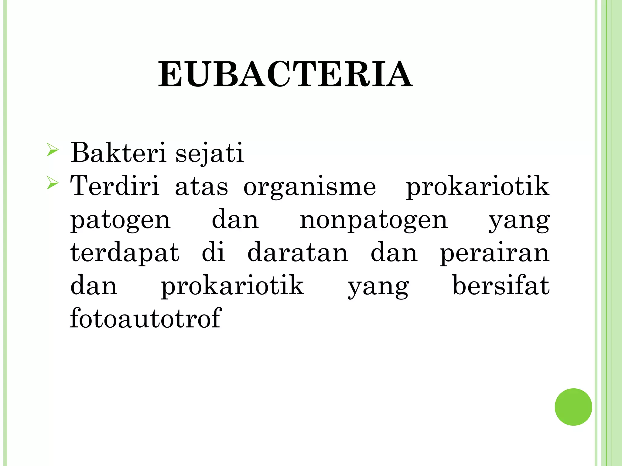 Archae dan Eubacteria | PPT