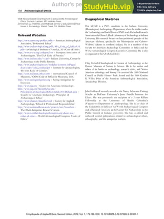 Archaeological Ethics | PDF