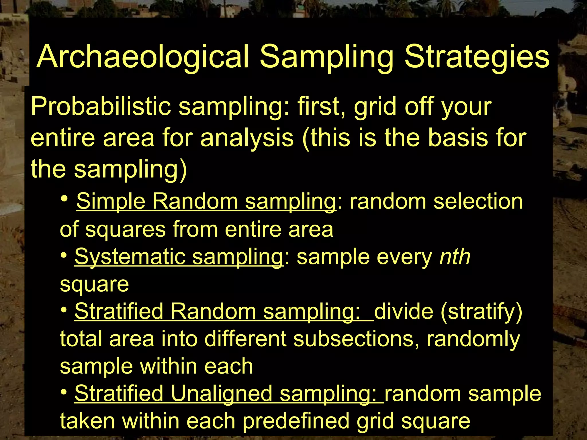 Archaeology Field Methods | PPT