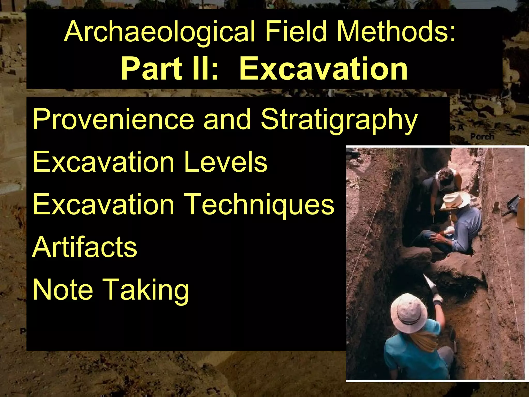 Archaeology Field Methods | PPT