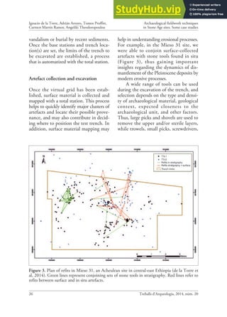 Archaeological Fieldwork Techniques In Stone Age Sites. Some Case ...