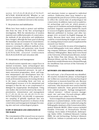 Archaeological Site Conservation Management An Appraisal Of Recent Trends | PDF