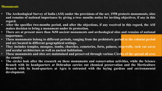 Archaeological survey of India (ASI) | PPTX