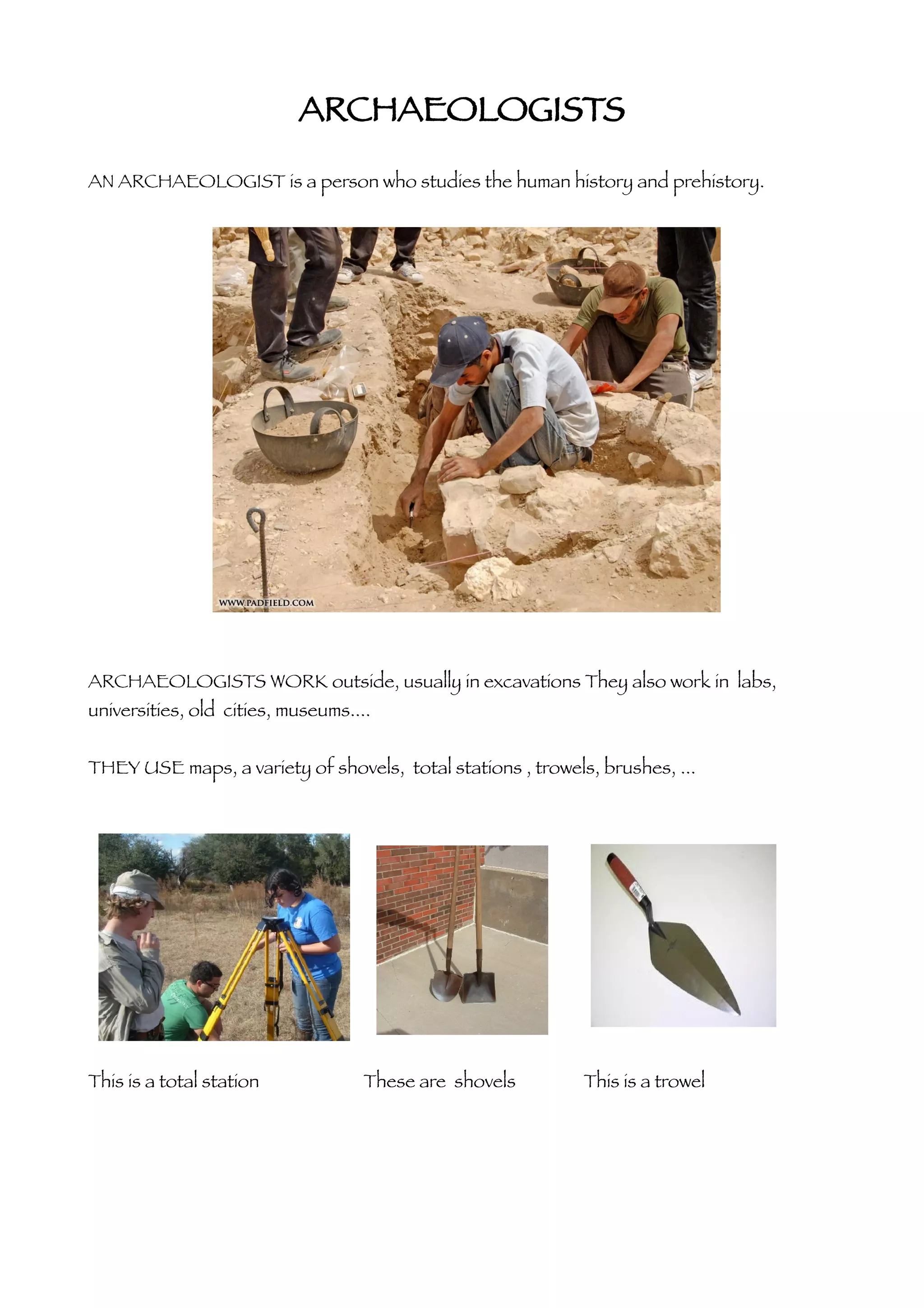 Archaeologist. | PDF