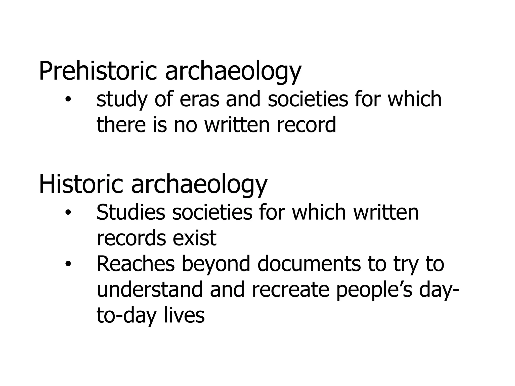 Anthropology: Archaeology | PPTX
