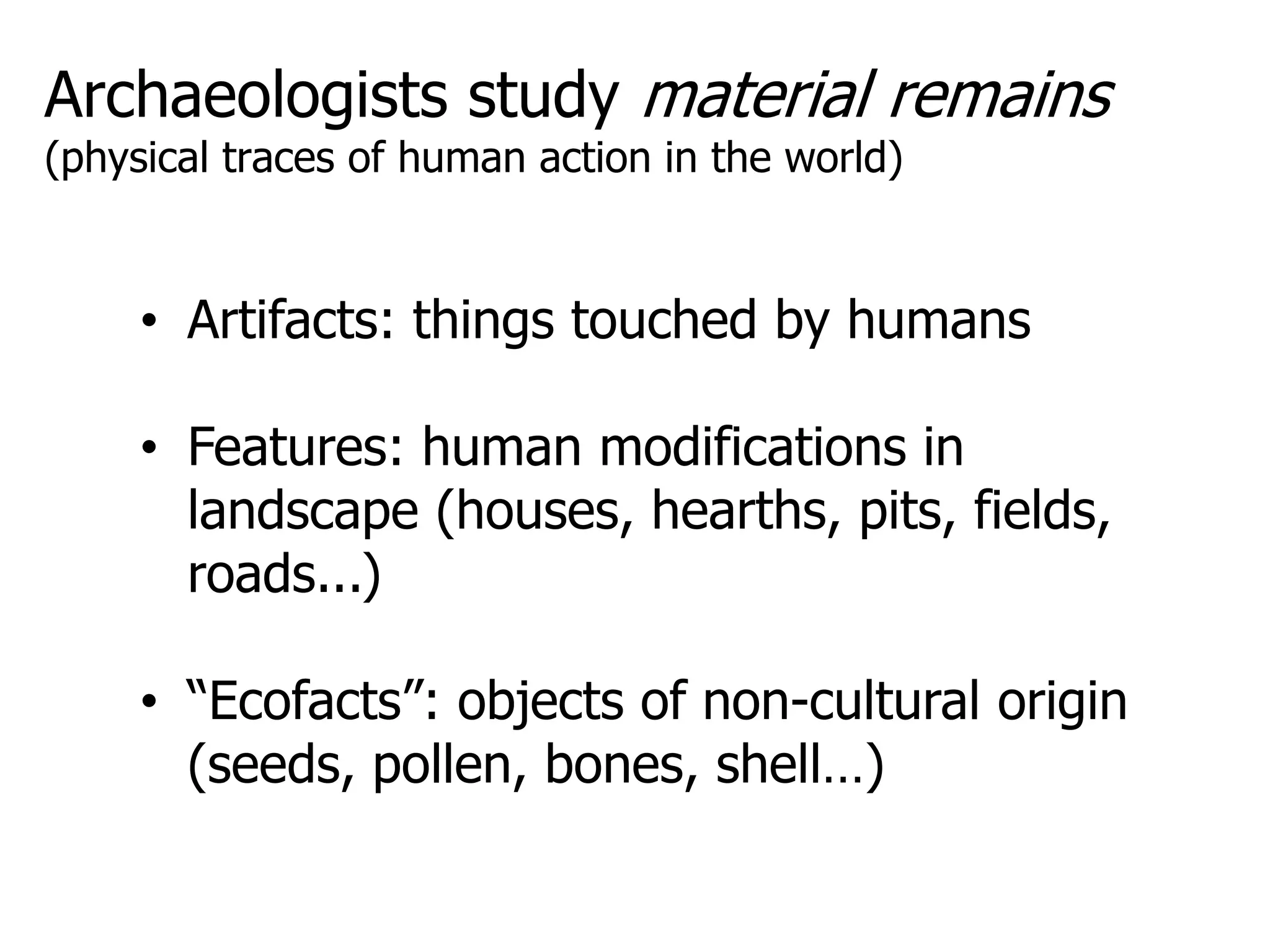 Anthropology: Archaeology | PPTX