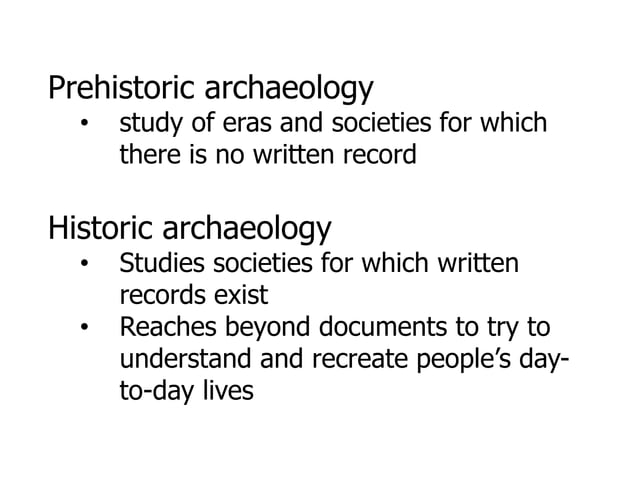 Anthropology: Archaeology | PPT