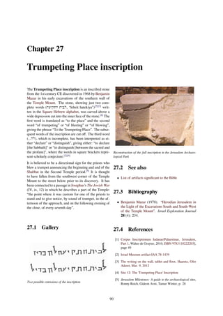 Archaeology in the Holy Bible List of Artifacts in Biblical Studies of ...