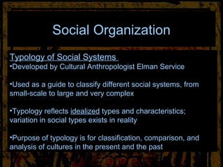 Archaeology of social organization | PPT