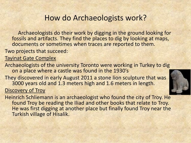 Archaeology project | PPTX