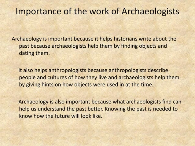 Archaeology project | PPTX