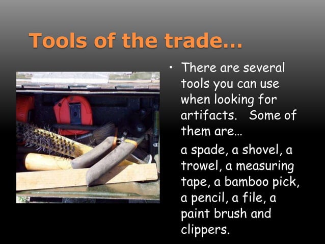 Archaeology sources and materials | PPTX