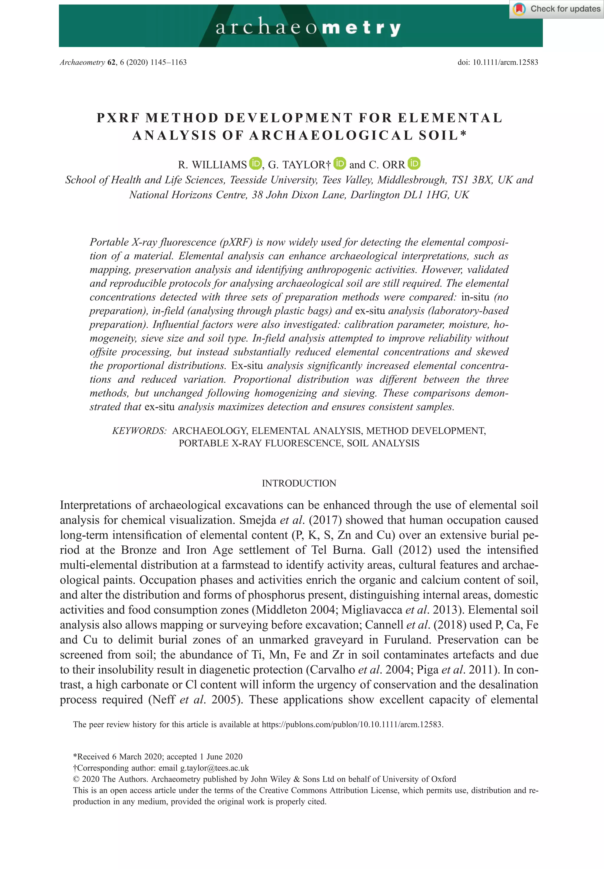 Archaeometry - 2020 - Williams.pdf