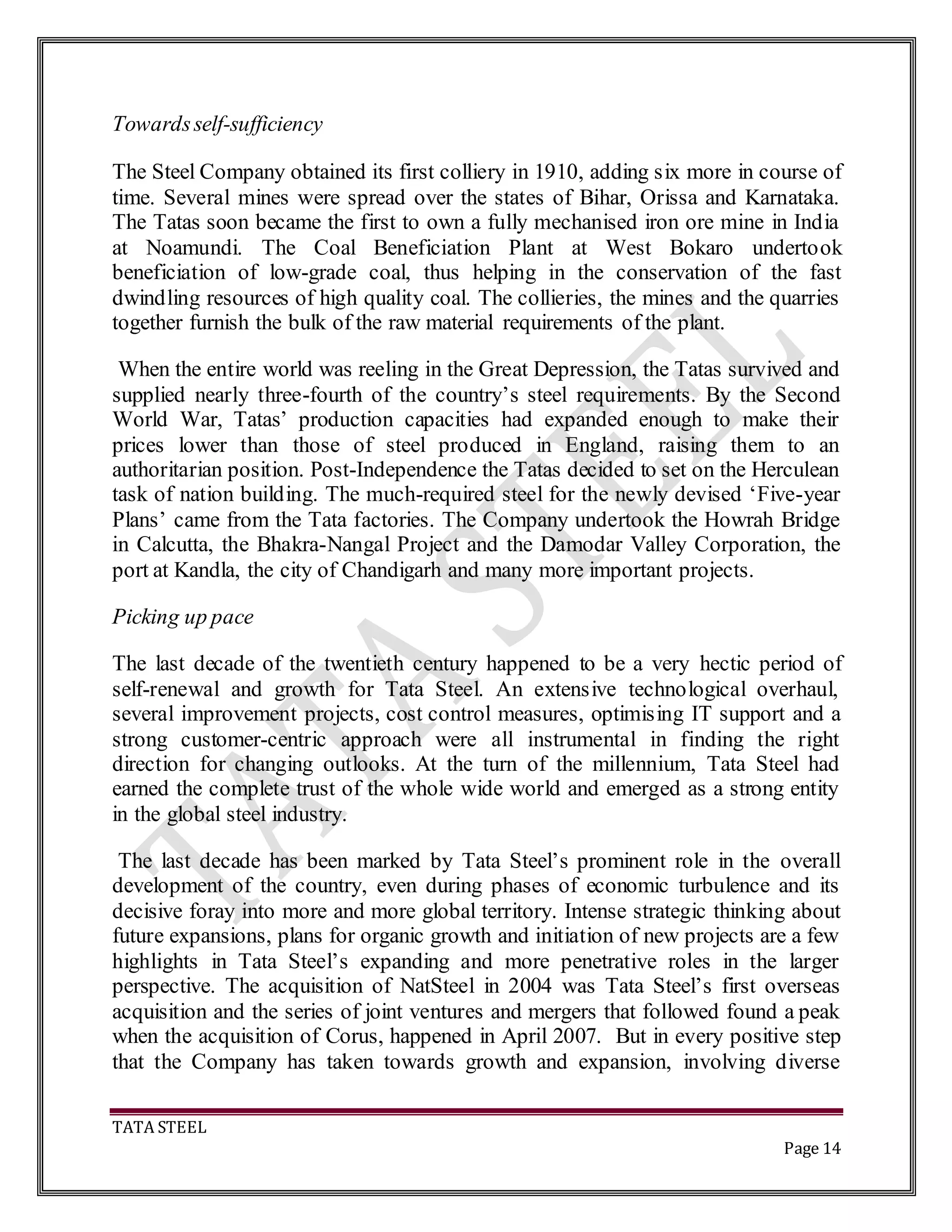 tata steel project on "contract labour management" | DOCX
