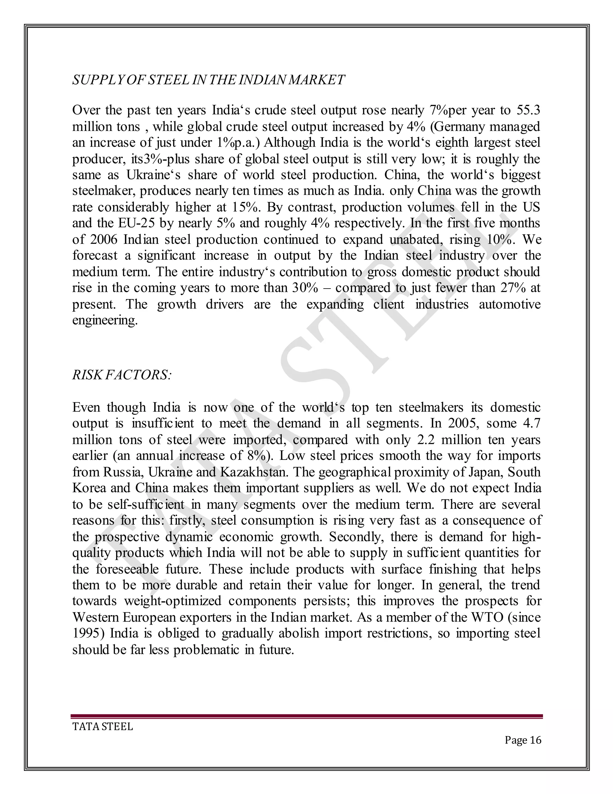 tata steel project on "contract labour management" | DOCX