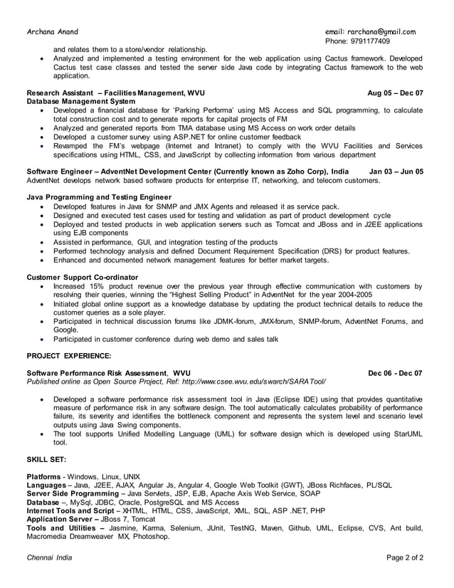 Archana resume 2019 | PDF