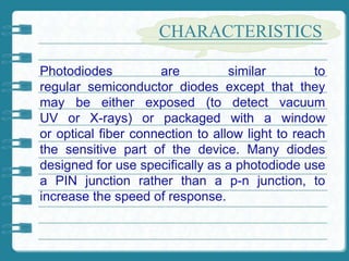 PHOTODIODE Archana sharma | PPTX