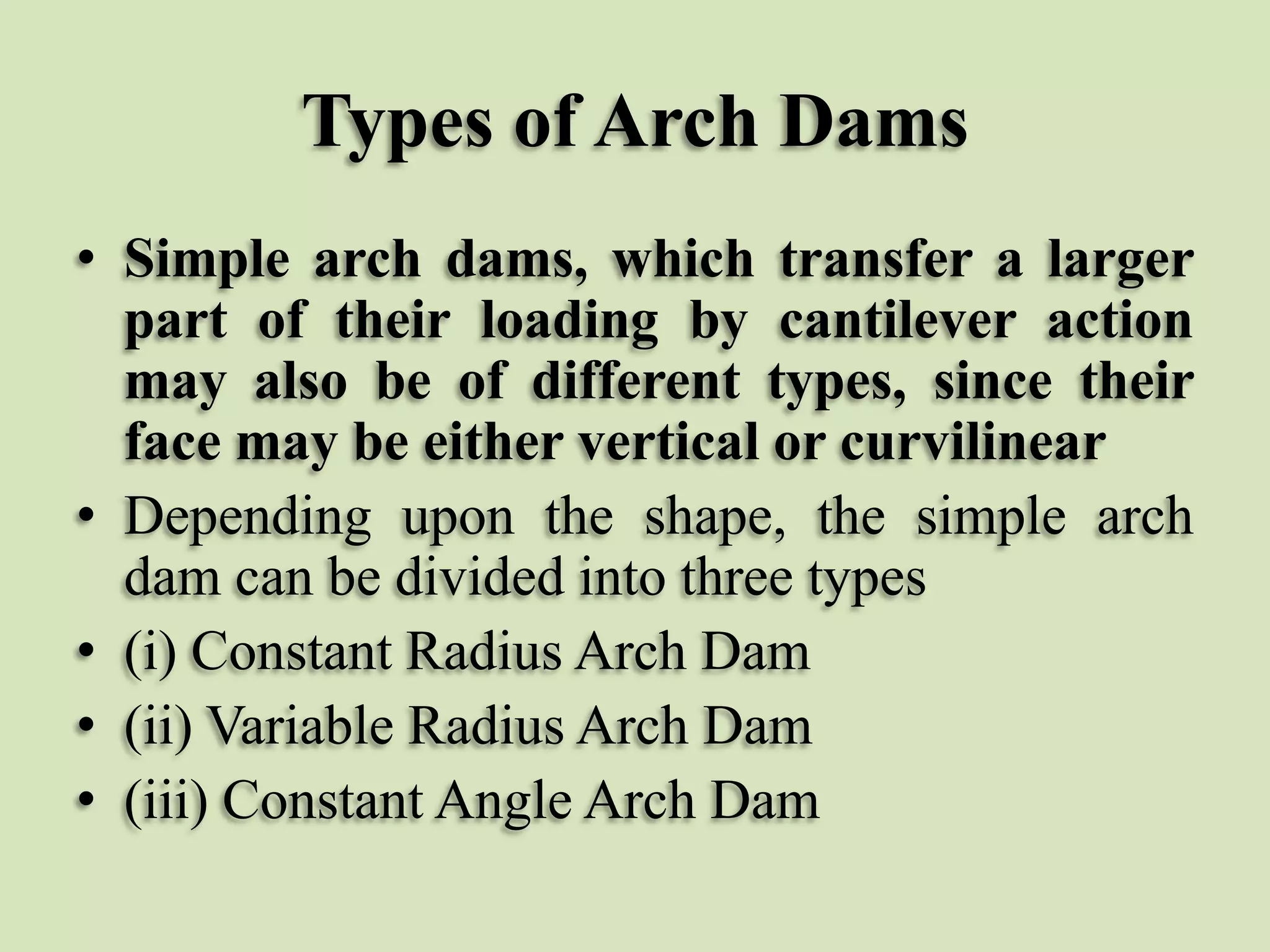 Arch and Buttress Dams | PPTX