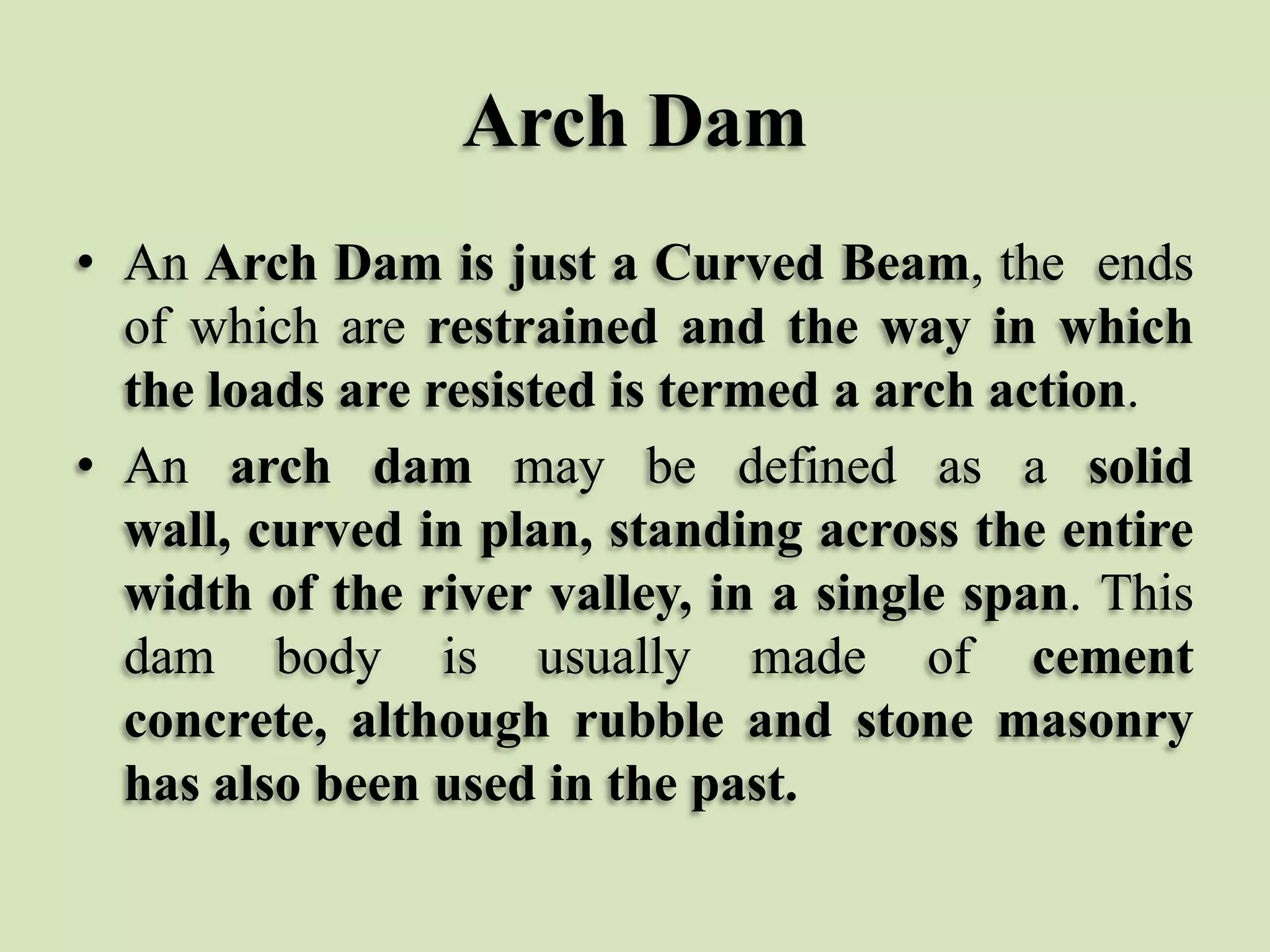 Arch and Buttress Dams | PPTX