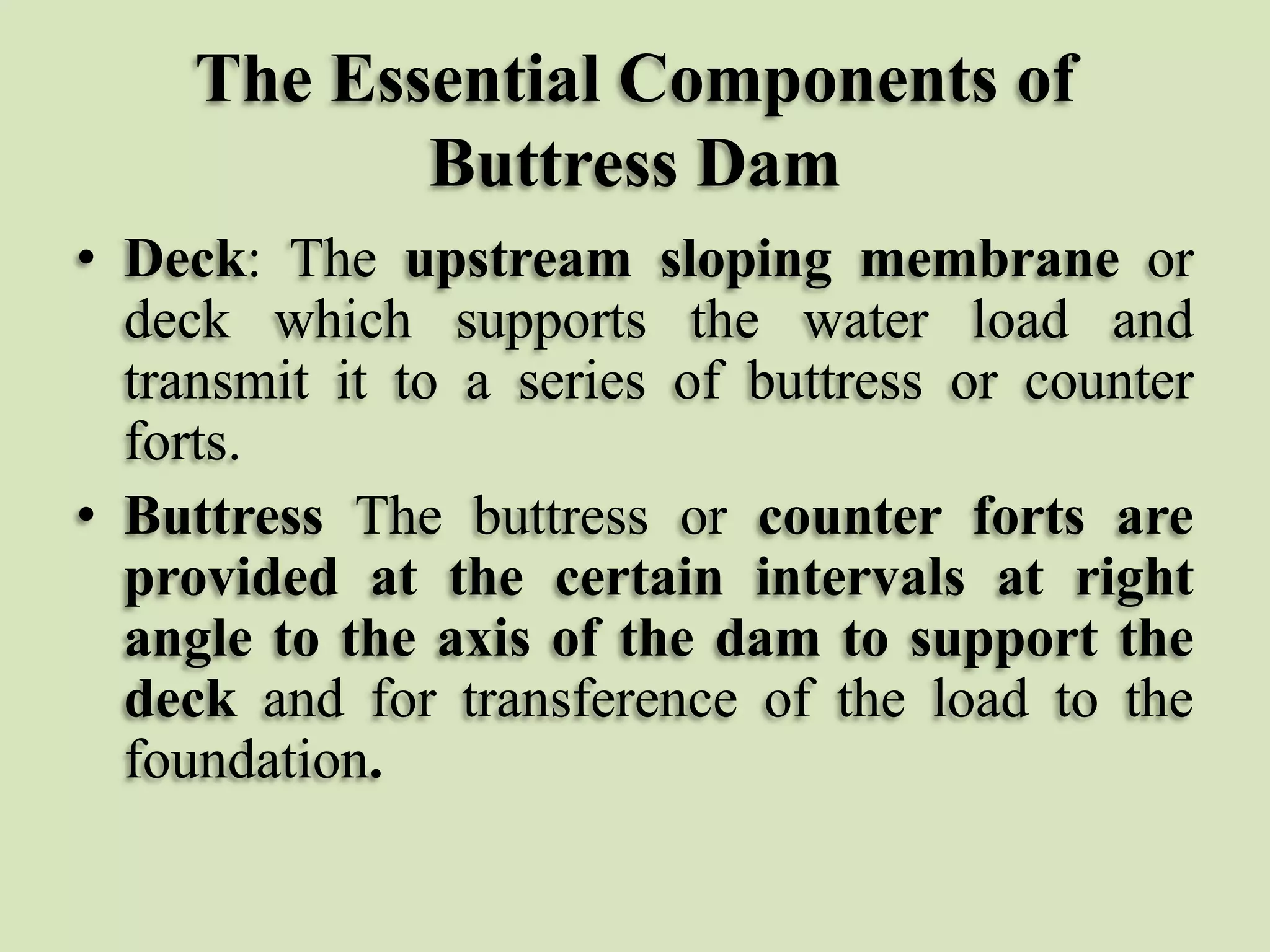 Arch and Buttress Dams | PPTX