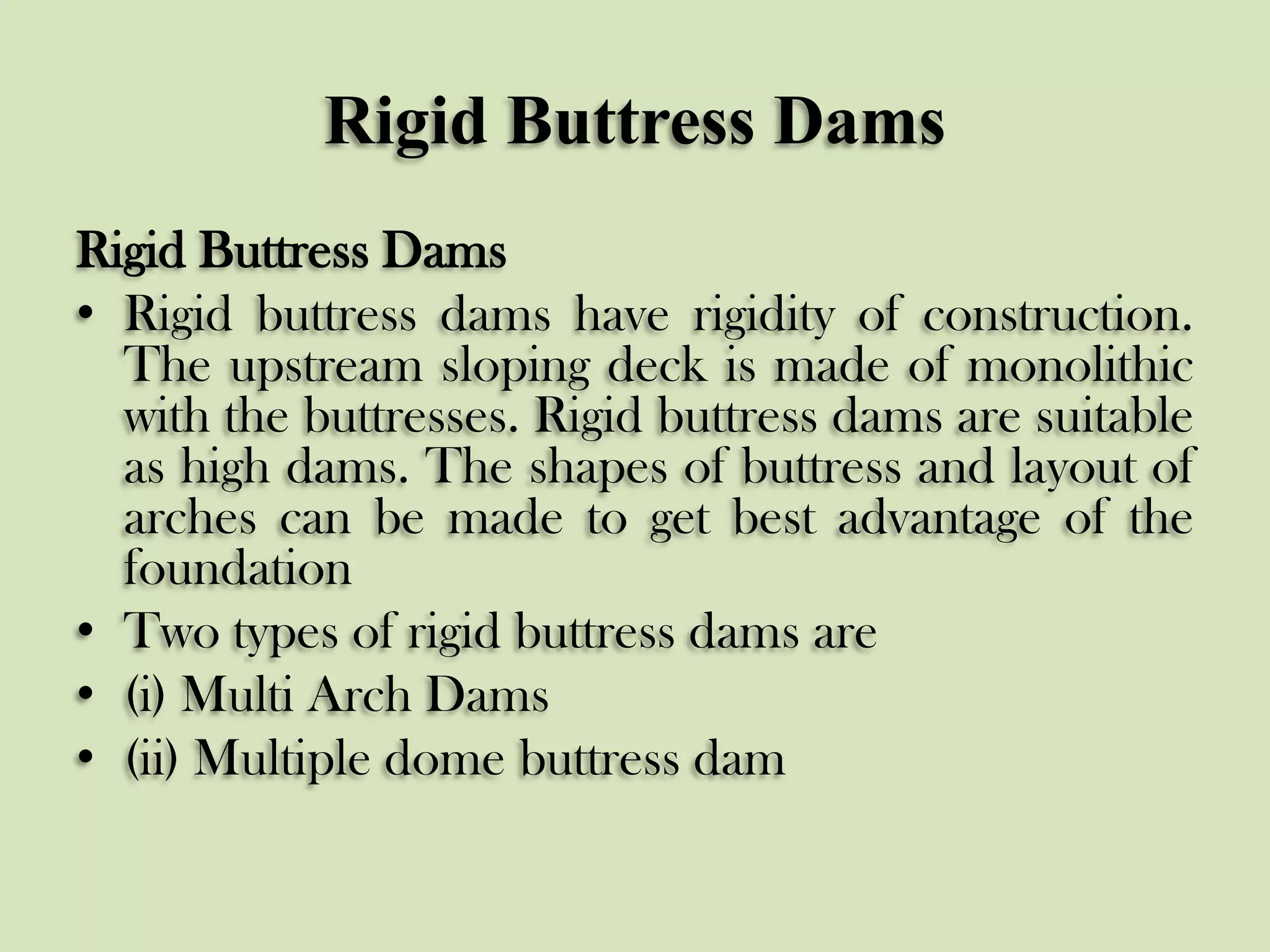 Arch and Buttress Dams | PPTX