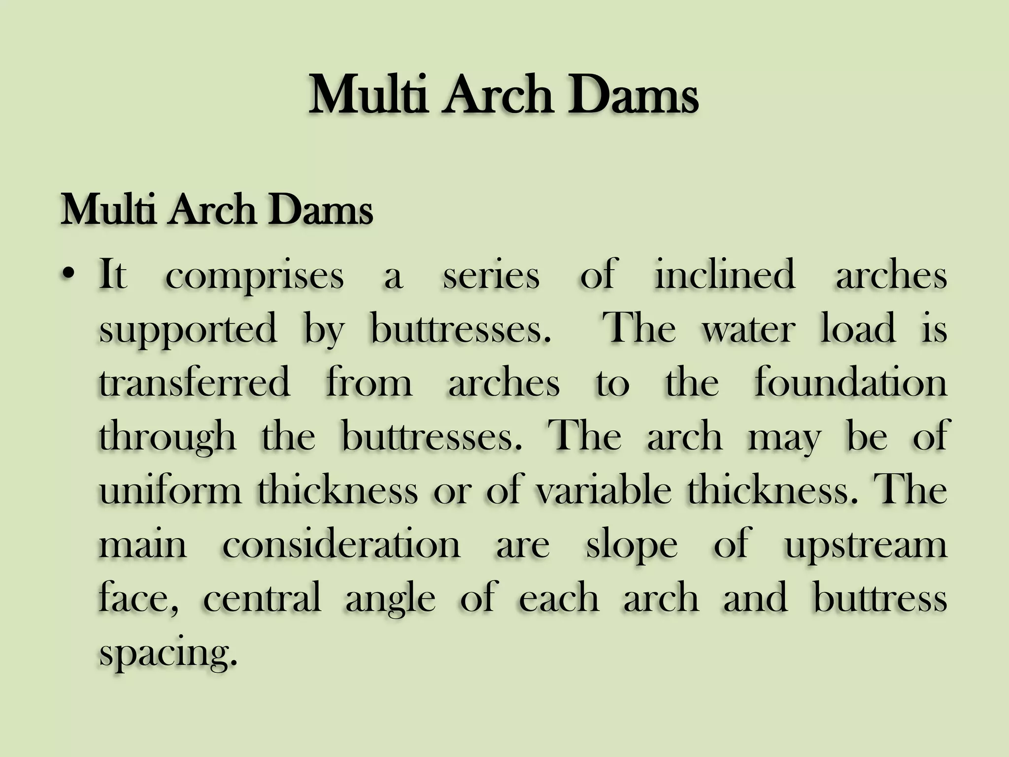 Arch and Buttress Dams | PPTX