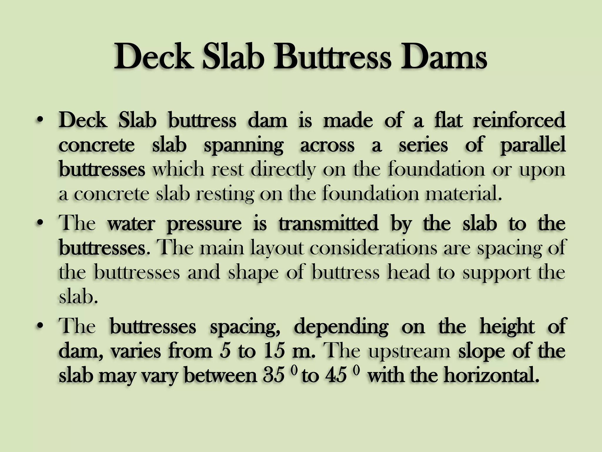 Arch and Buttress Dams | PPTX