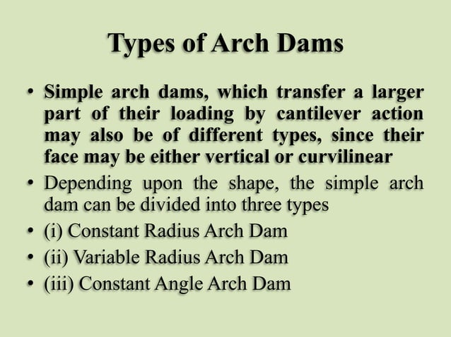 Arch and Buttress Dams | PPTX | Geology | Science