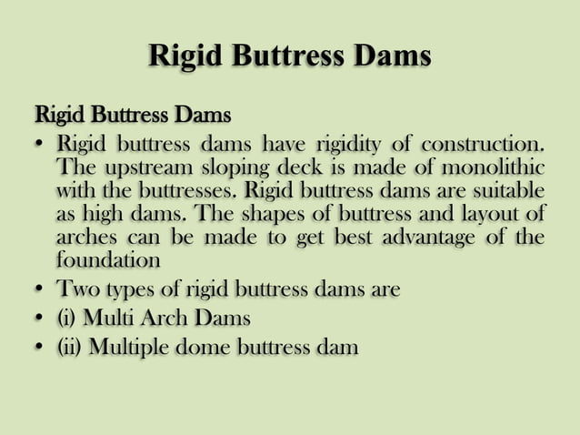 Arch and Buttress Dams | PPTX | Geology | Science