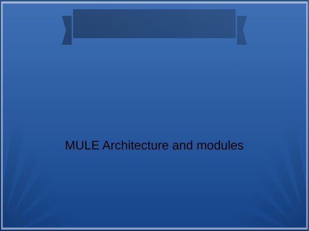 Arch andmodulesmule | PPT