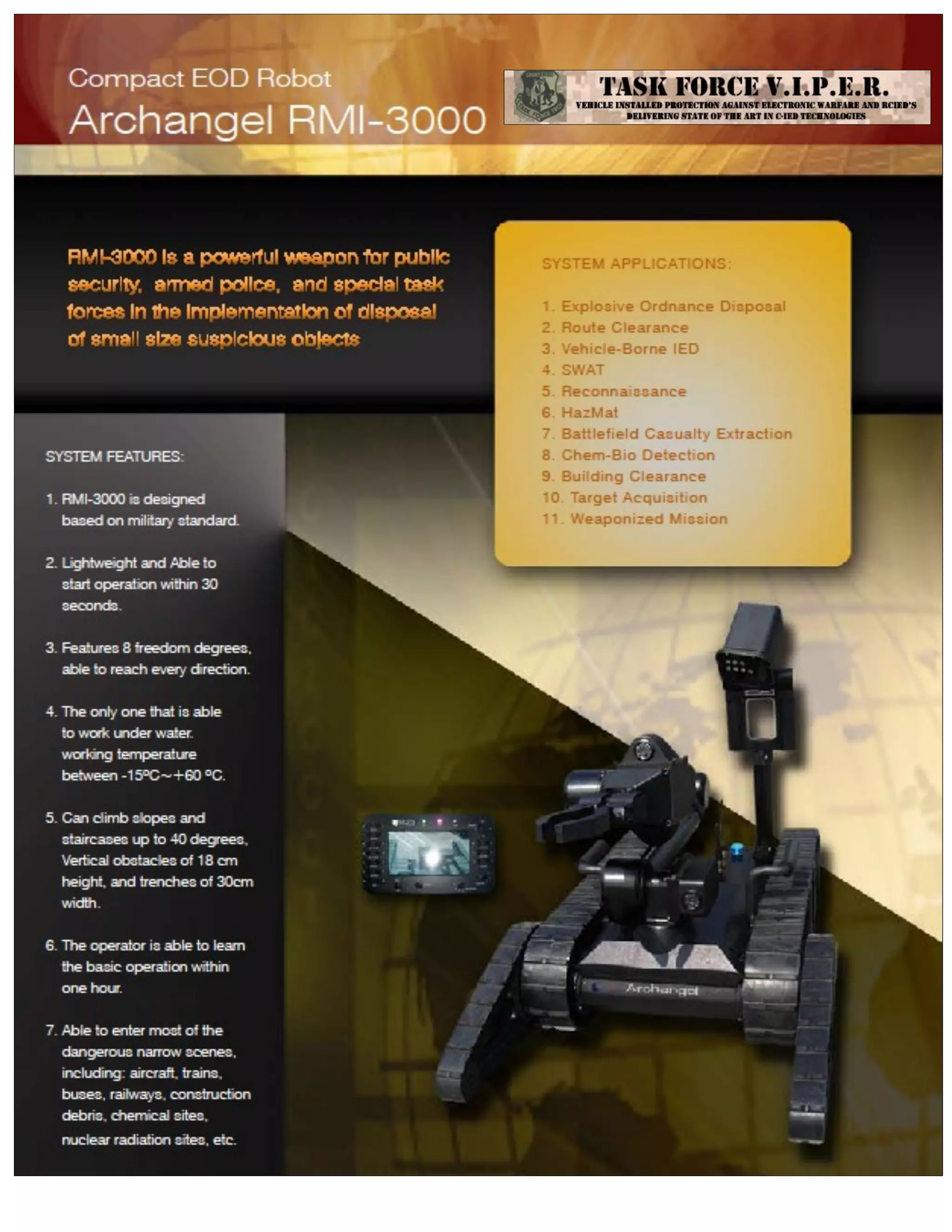 Archangel Eod Robot | PDF
