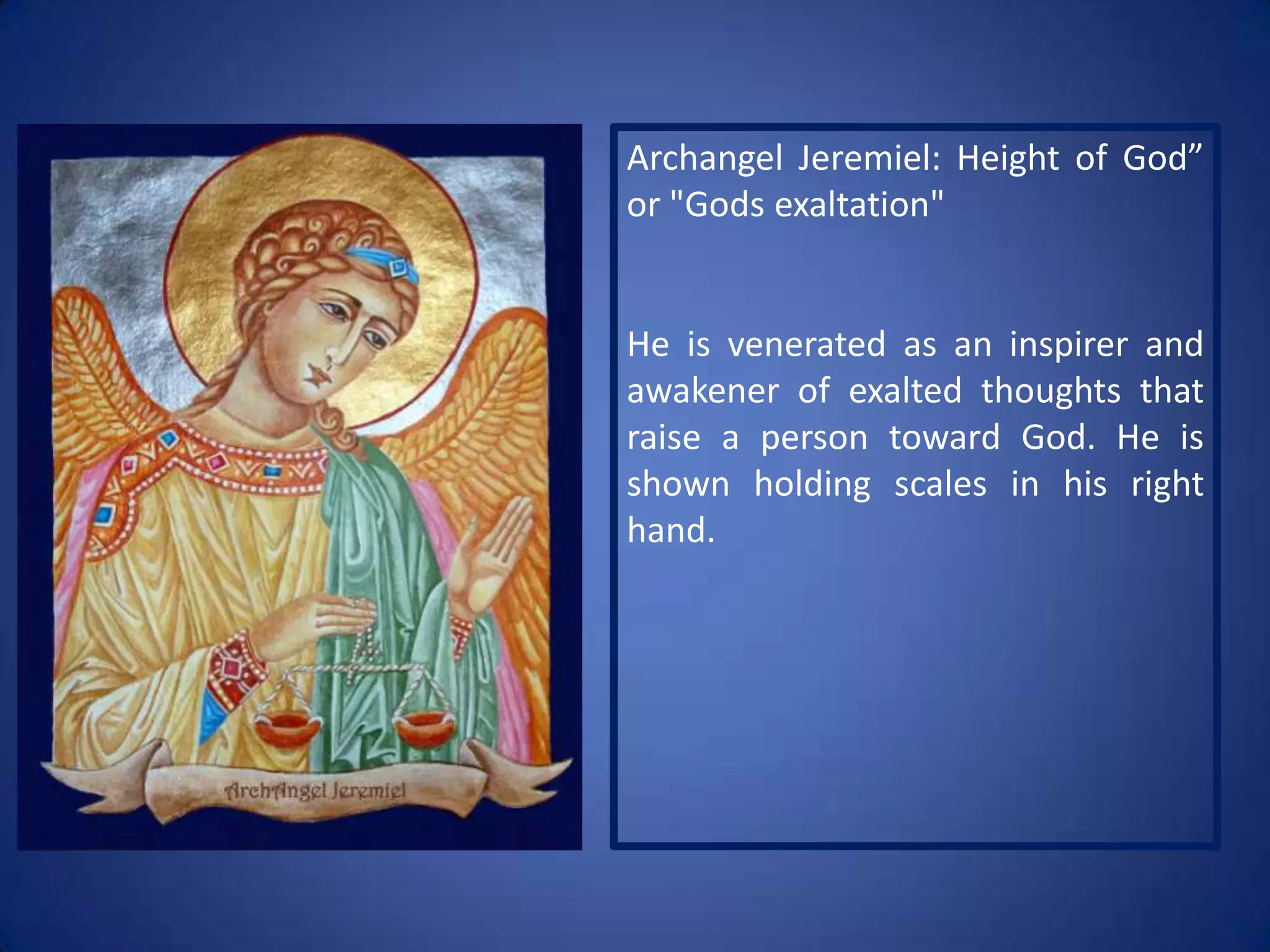 The 8 Archangels and their attributes | PPTX