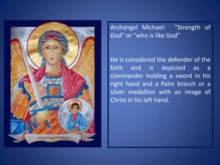 The 8 Archangels and their attributes | PPTX