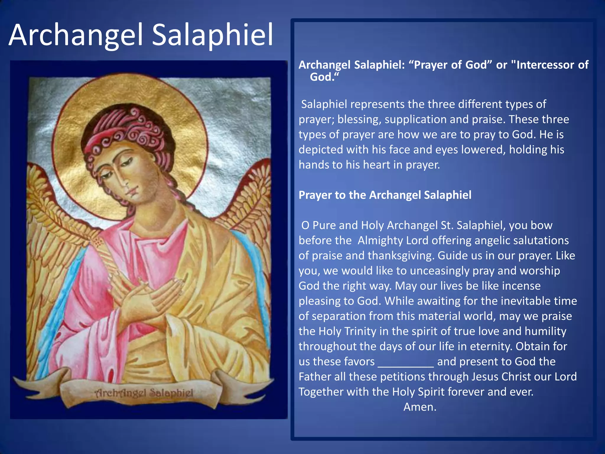 Archangels icons, their attributes and prayers | PPTX