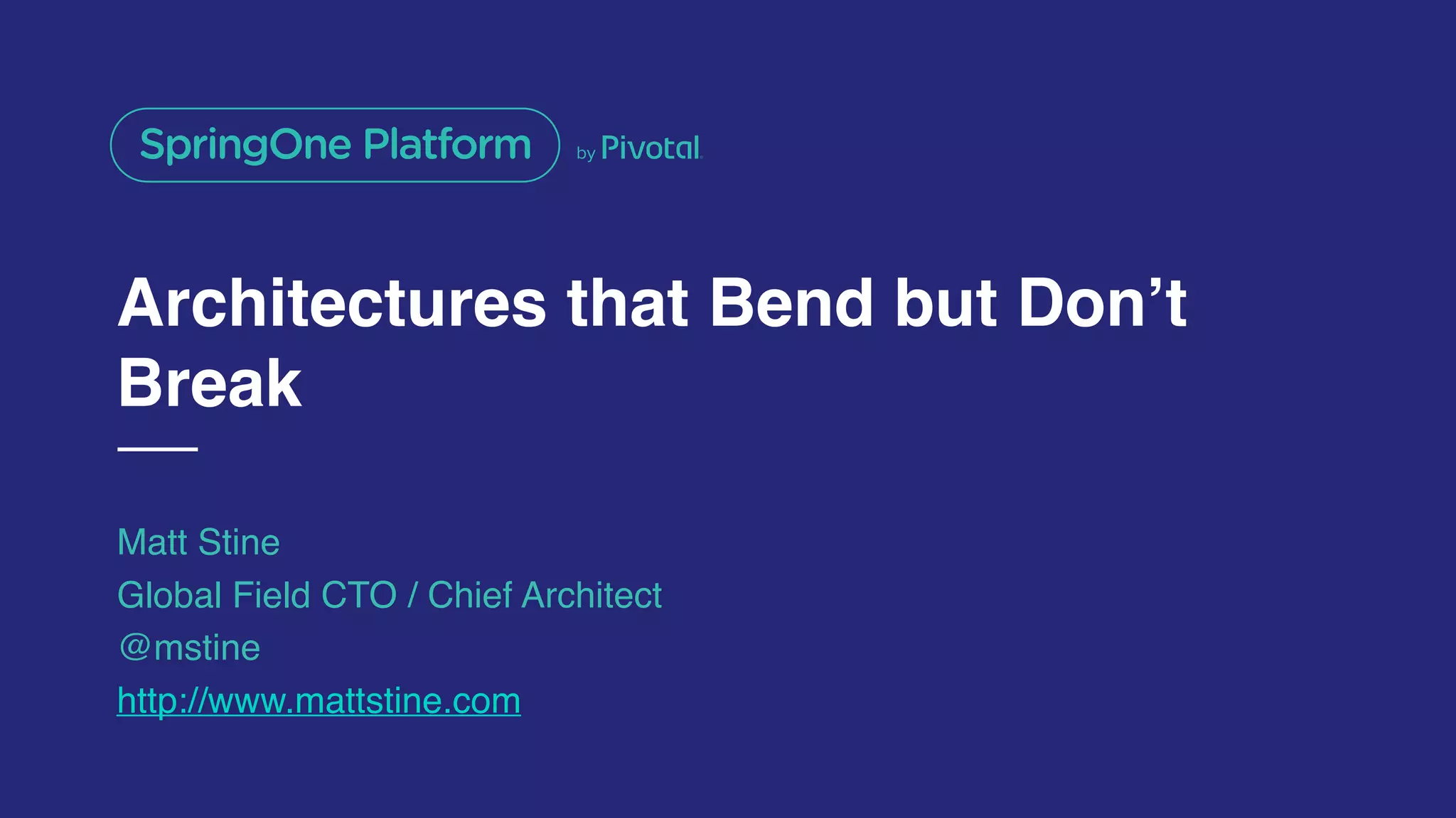 Architectures That Bend But Don't Break | PDF