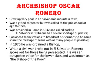 Archbishop oscar romero | PPT