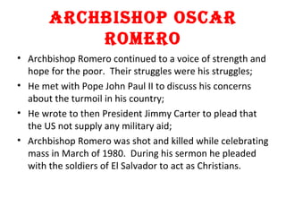 Archbishop oscar romero | PPT