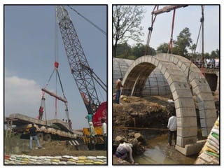 Arch bridge project at Nagpur, India | PPTX | Civil Engineering ...