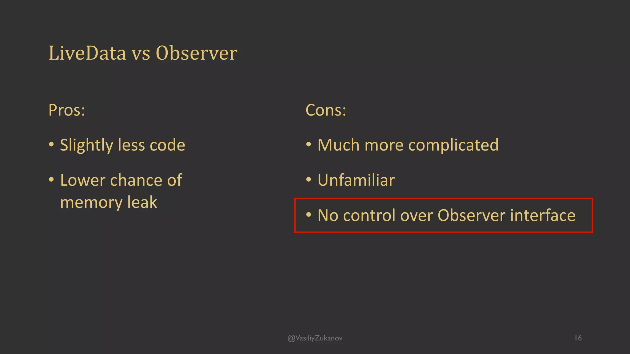 Android Architecture Components Considered Harmful | PPT