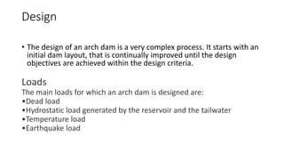 Arch Dam is a solid dam made of concrete | PDF