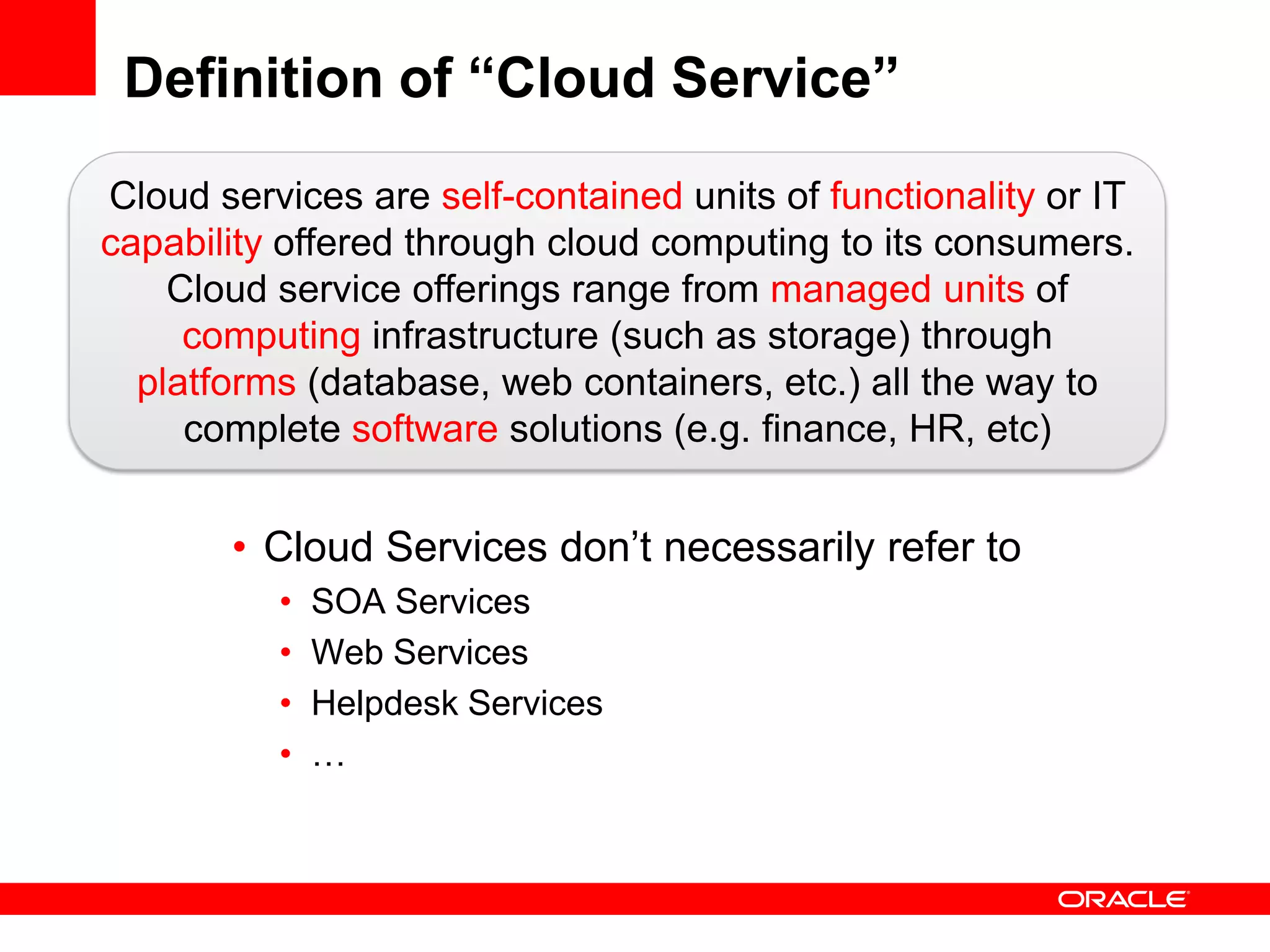 Oracle Cloud Reference Architecture | PDF