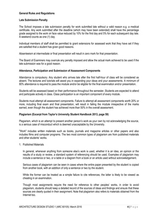 Arch design studio 1 module outline | PDF