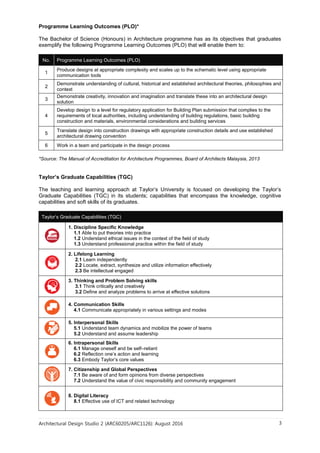 Arch design studio 2 module outline | PDF