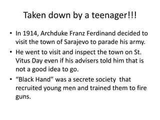 Archduke Franz Ferdinand | PPTX